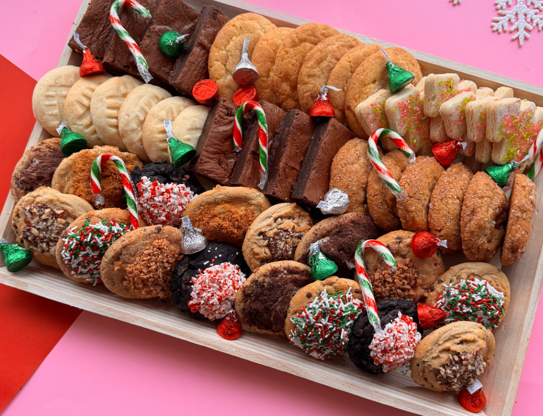 Large HOLIDAY Cookie Platter | Little Rose Cookie Co.